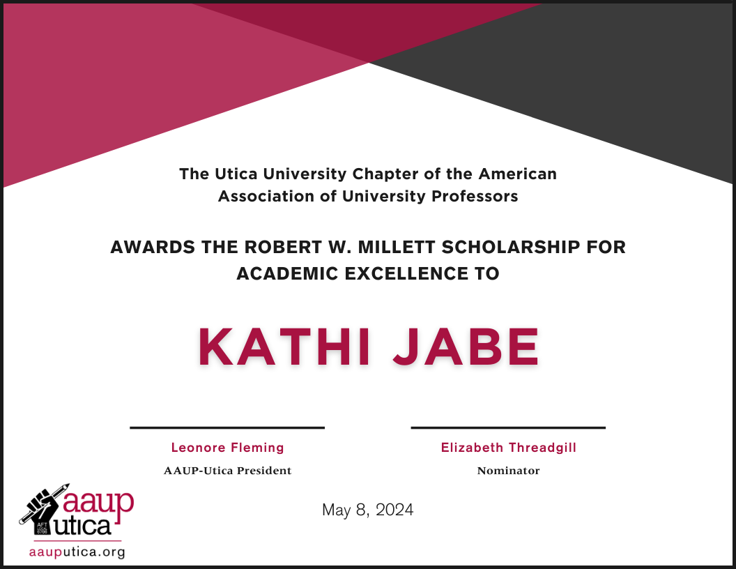Congratulations to the 2024 AAUP-Utica Scholarship Winners! | AAUP Utica